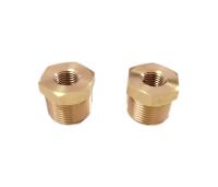 China NPT Threaded Brass Hex Bushing 3/4 Male *3/8 Female for sale