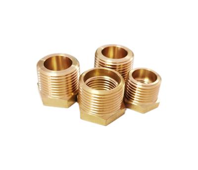 China NPT Threaded Brass Hex Bushing 3/4 Male *3/8 Female for sale