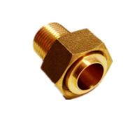 China Lead Free Brass water meter union coupling Fittings CNC Machining for sale