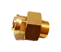 China 1.6Mpa Lead Free Garden Hose Fittings Brass Pipe Connector BSP NPT Thread for sale