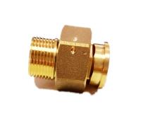 China 1.6Mpa Lead Free Garden Hose Fittings Brass Pipe Connector BSP NPT Thread for sale