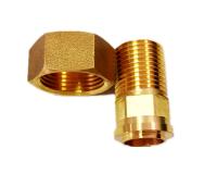 China 1.6Mpa Lead Free Garden Hose Fittings Brass Pipe Connector BSP NPT Thread for sale