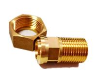China 1.6Mpa Lead Free Garden Hose Fittings Brass Pipe Connector BSP NPT Thread for sale