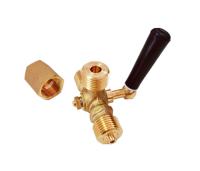 China Brass 3 Way Cock Valve With 1/2' Bsp Inside And Outside Threads for sale