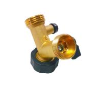 China 2 Way 3/4'' On Off Brass Y Valve Garden Irrigation Distributor for sale