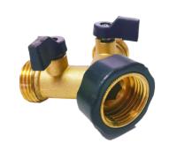 China 2 Way 3/4'' On Off Brass Y Valve Garden Irrigation Distributor for sale