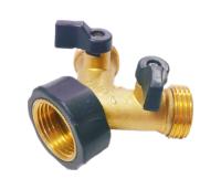 China 2 Way 3/4'' On Off Brass Y Valve Garden Irrigation Distributor for sale