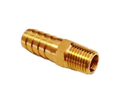 China Male 1/2 Inch NPT X 1/2 Brass Tube Fitting Brass Hose Barb for sale