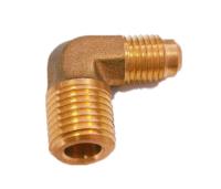 China 1/4 Flare 90 Degree Brass Elbow Fitting NPT Thread for sale