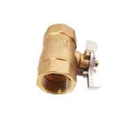 China DN25 Brass Female Ball Valve With Butterfly Handle for sale