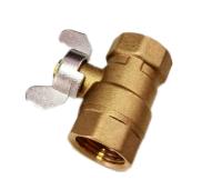 China 1/2 Brass Ball Valve Female And Female With Butterfly Handle for sale