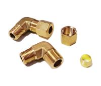 China 1/4 NPT Brass Compression Union 90 Degree Elbow Fitting for sale