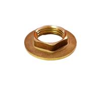 China 1/2″ NPT Wide Flange Brass Tap Back Nuts Male for sale