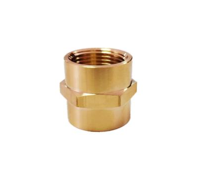 China Nipple Coupling Brass Tube Fitting 3/4 Inch NPT X 3/4 Inch NPT Brass Adapter for sale