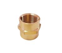 China Nipple Coupling Brass Tube Fitting 3/4 Inch NPT X 3/4 Inch NPT Brass Adapter for sale