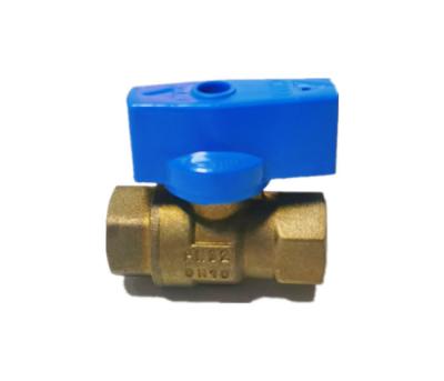 China 3/8 BSP CNC Lead Free Brass Ball Valve Female With Butterfly Handle for sale