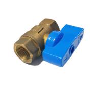 China 3/8 BSP CNC Lead Free Brass Ball Valve Female With Butterfly Handle for sale