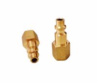 China Brass Air Tool Fittings 1/4 NPT Male Plug Connector for sale