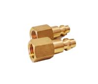 China Brass Air Tool Fittings 1/4 NPT Male Plug Connector for sale