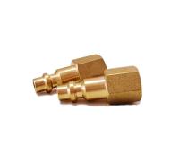 China Brass Air Tool Fittings 1/4 NPT Male Plug Connector for sale