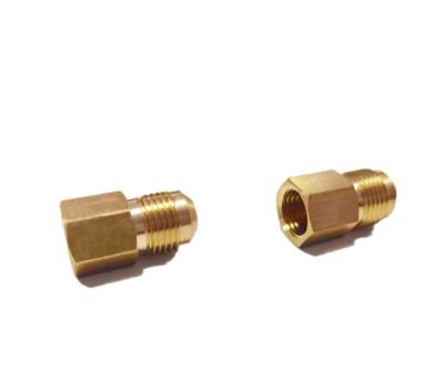 China 3/8 Fllare * 1/2 NPT Male Thread Brass Tube Fitting Brass Reducing Nipple for sale