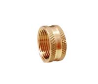 China Garden Pipe Lead Free Brass Fittings Hose Cap 3/4inch Round Head for sale