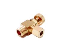 China Lead Free Brass 1/4 90 Degree Angle Needle Valve With Brass Handwheel for sale