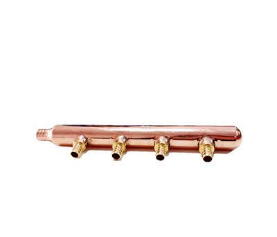 China Red Copper 4 Branch Manifold 3/4'' X 1/2'' Lead Free Brass Fittings for sale