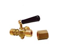 China CNC Three Way Pressure Gauge Cock Lead Free Brass for sale