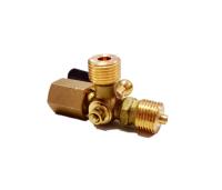 China CNC Three Way Pressure Gauge Cock Lead Free Brass for sale