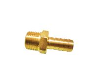 China Male Threaded End Brass Hose Barb Adapter 1/4Inch Barb x 5/8 Inch NPT Male Pipe for sale