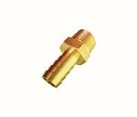 China Male Threaded End Brass Hose Barb Adapter 1/4Inch Barb x 5/8 Inch NPT Male Pipe for sale