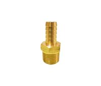 China Male Threaded End Brass Hose Barb Adapter 1/4Inch Barb x 5/8 Inch NPT Male Pipe for sale