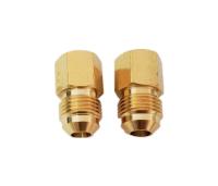 China NPT Brass Pipe Adapter 3/8 Female Thread * 3/8 Flare Male for sale