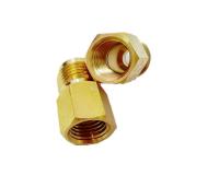China NPT Brass Pipe Adapter 3/8 Female Thread * 3/8 Flare Male for sale