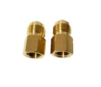 China CNC Brass Tube Fitting Adapter 1/4 NPT Female Thread * 1/4 Flare Male for sale