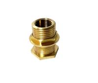 China CNC Brass Rain Barrel Spigot Kit 1/2 Inch With Bulkhead Fittings for sale