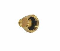 China 13.5mm Barb 3/4 Inch GHT Thread With Black Gasket Lead Free Brass Fitting for sale