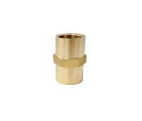 China Brass Air Hose Fittings Hex Nipple Coupling 3/8 Inch NPT X 3/8 Inch NPT for sale