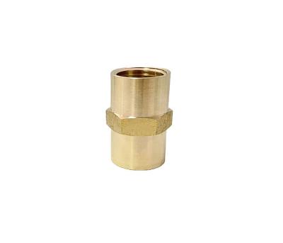China Brass Air Hose Fittings Hex Nipple Coupling 3/8 Inch NPT X 3/8 Inch NPT for sale
