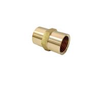 China Brass Air Hose Fittings Hex Nipple Coupling 3/8 Inch NPT X 3/8 Inch NPT for sale