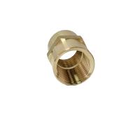 China Brass Air Hose Fittings Hex Nipple Coupling 3/8 Inch NPT X 3/8 Inch NPT for sale