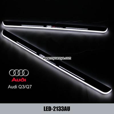 China Audi Q3 Q7 LED Door Moving Scuff Plate Lights Car Accessories Upgrade 12V for sale
