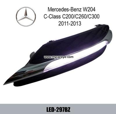 China Mercedes Benz W204 C-Class C200 C260 C300 DRL LED Daytime Running Lights 12V for sale