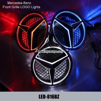 China Mercedes-Benz Front Grille LED Light Badge Emblem Auto LED Lights 12V for sale