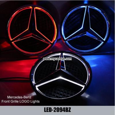 China Mercedes-Benz GL350 GL400 GL500 GL550 Car Badge Light Auto Emblem LED 12V for sale