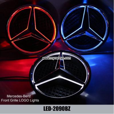 China Mercedes Benz A Class W176 A180 A200 A260 Front Grille LED Light Badge 12V for sale