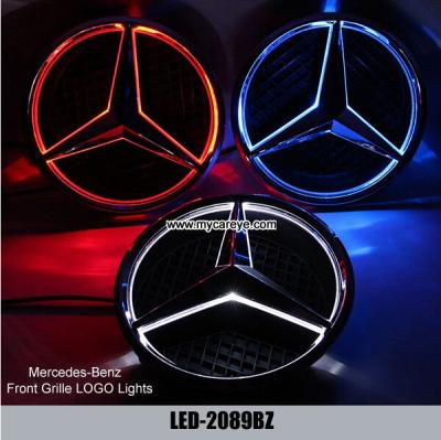 China Mercedes-Benz W176 A180 A200 A260 Front Grille LED Light Badge 12V for sale