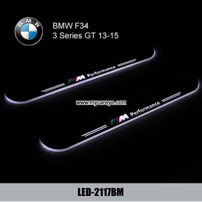 China BMW F34 GT LED Moving Door Welcome Lights Car Door Sill Scuff Plate 12V for sale