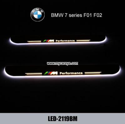 China BMW 7 Series F01 F02 LED Dynamic Door Sill Scuff Plate Pedal Lights 12V for sale